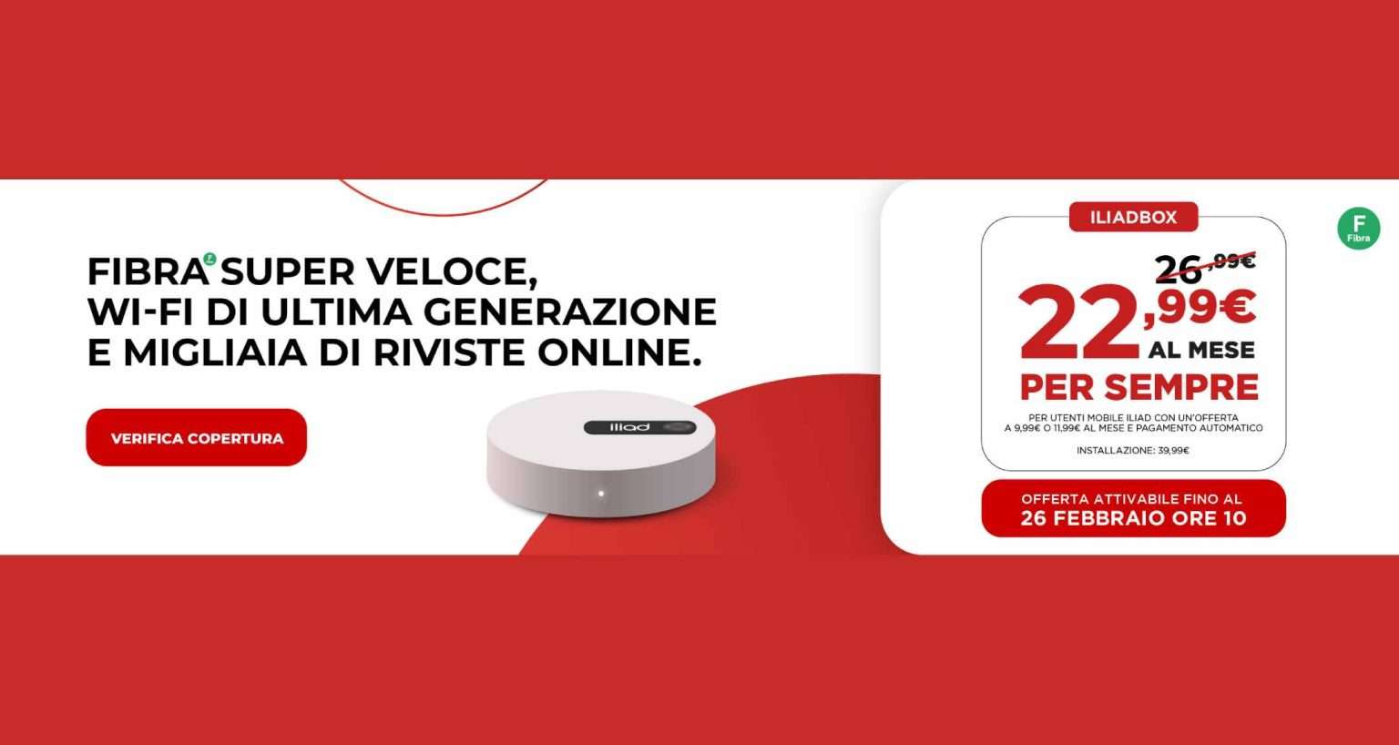 Fibra FTTH e Wi-Fi 7: la nuova proposta Iliad per la casa