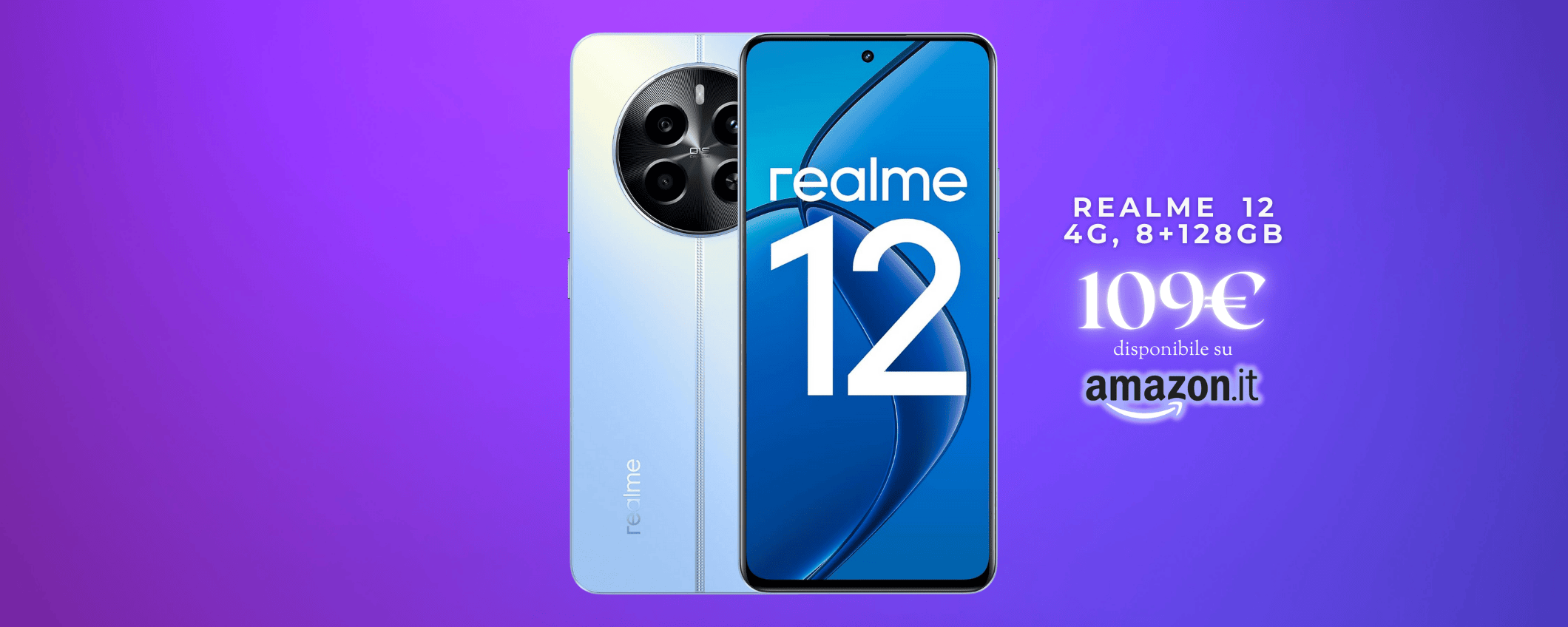 Realme 12 128GB dimostra che se spendi poco, FAI BENE: smartphone a 109€